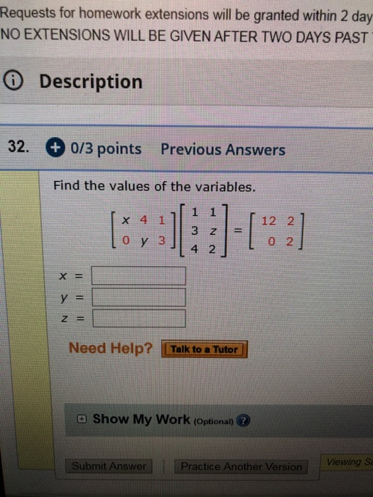 Solved Requests for homework extensions will be granted | Chegg.com