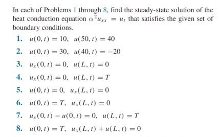 Solved In each of Problems 1 through 8, find the | Chegg.com