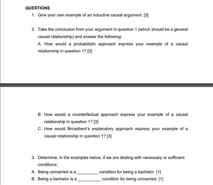 QUESTIONS 1. Give your own example of an inductive | Chegg.com