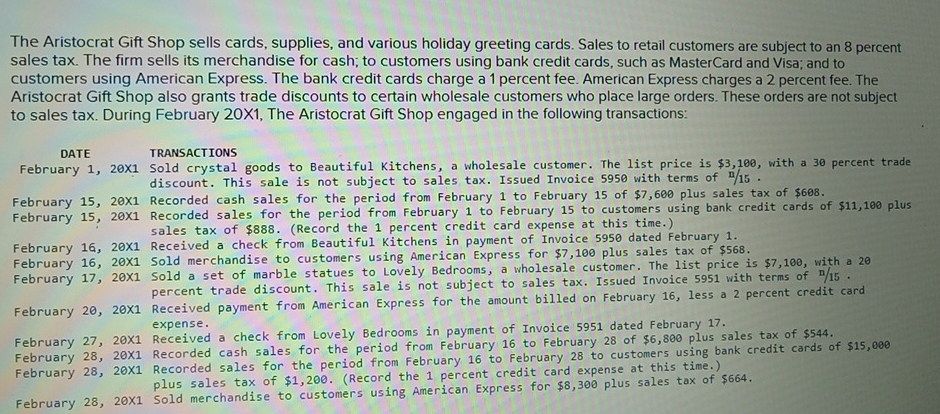 Solved The following transactions took place at Wildlife | Chegg.com