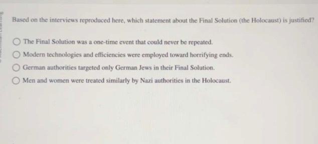 Based on the interviews reproduced here, which | Chegg.com