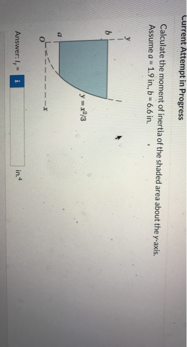 Solved Current Attempt in Progress Calculate the moment of | Chegg.com