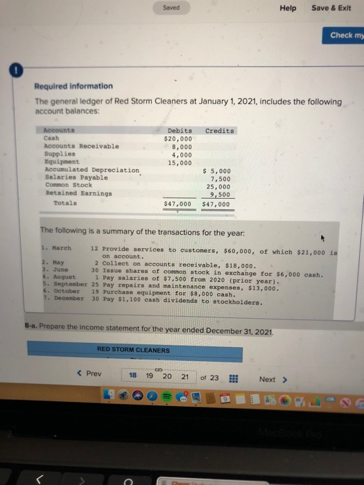 Solved Saved Help Save & Exit Check my Required information | Chegg.com
