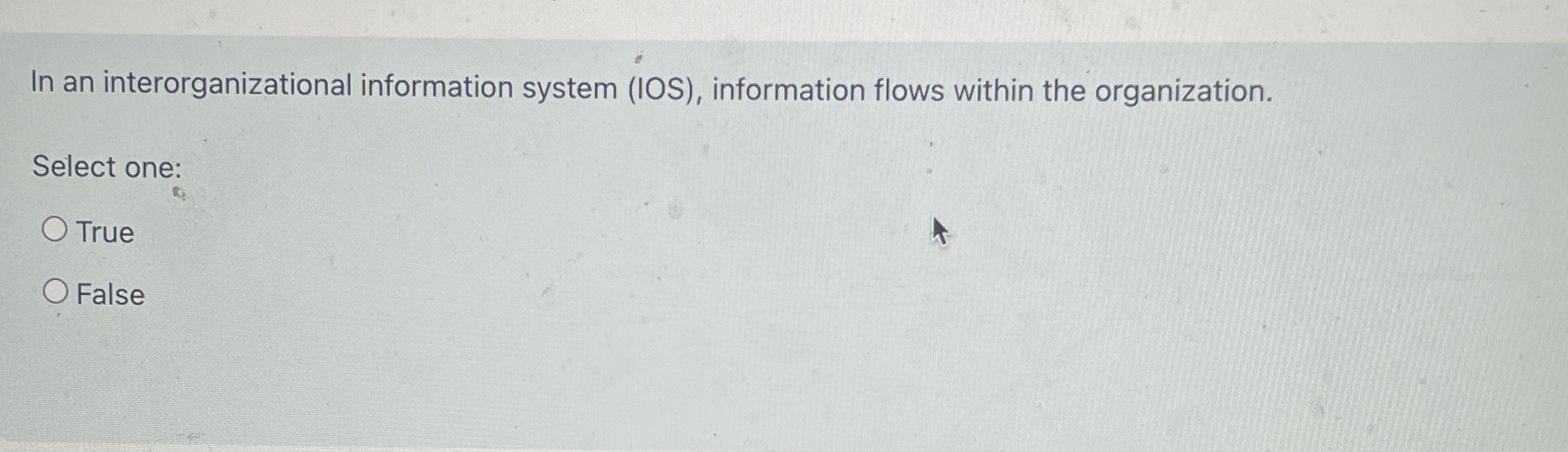 Solved In an interorganizational information system (IOS), | Chegg.com