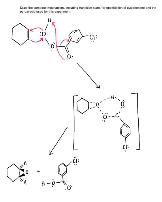 Solved Mechanism and Scheme 1. (3 pts) Epoxidation of an | Chegg.com
