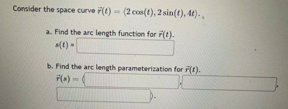 Solved Consider the space curve | Chegg.com