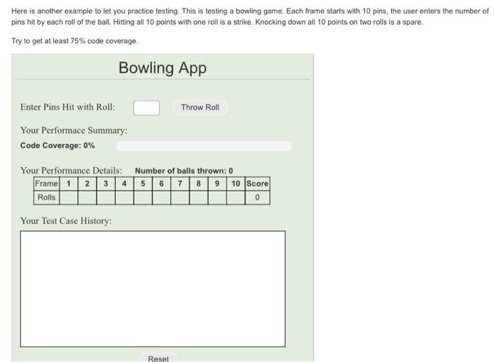 [Solved]: Here is another example to let you practice testi