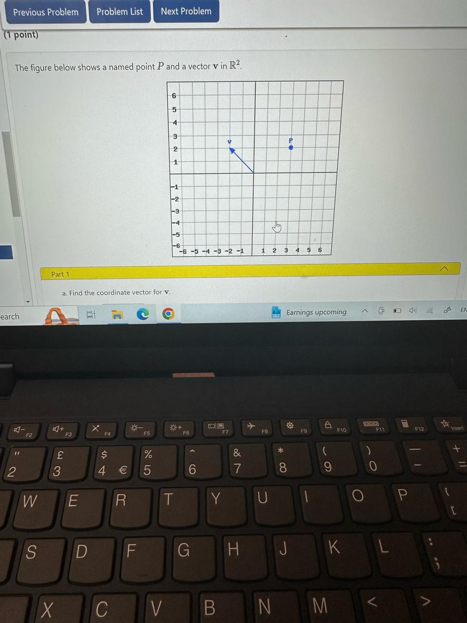 Solved The figure below shows a named point P ﻿and a vector | Chegg.com