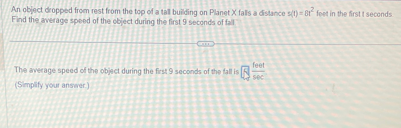 Solved An object dropped from rest from the top of a tall | Chegg.com