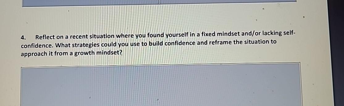 Solved Reflect on a recent situation where you found | Chegg.com