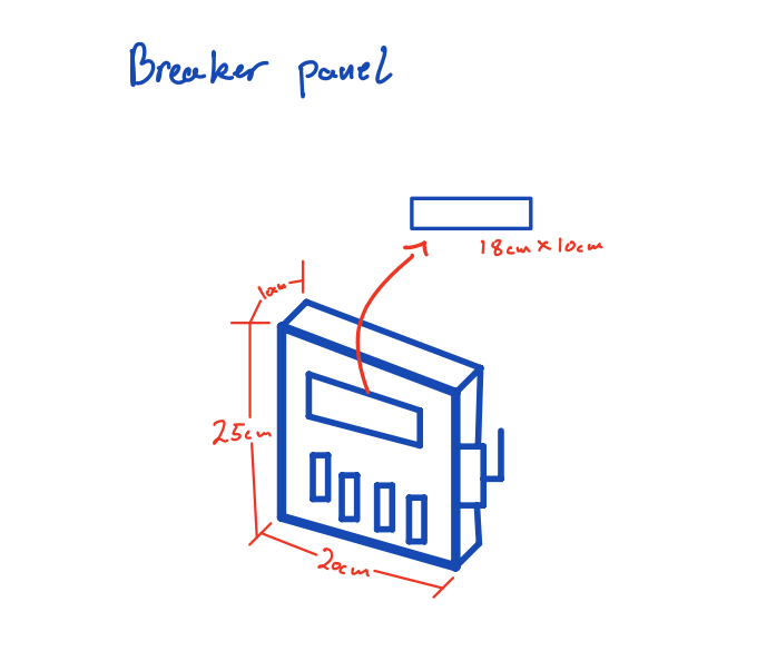 Solved Breaker panel please Draw this part in solid work | Chegg.com
