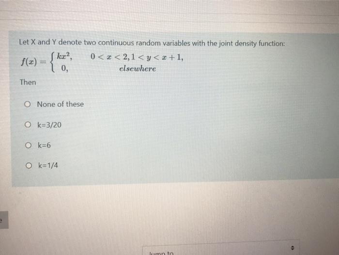 Solved Let X and Y denote two continuous random variables | Chegg.com