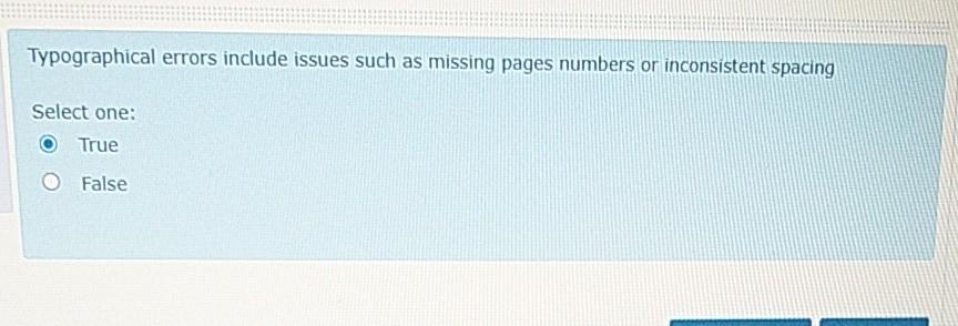 Solved Typographical errors include issues such as missing | Chegg.com