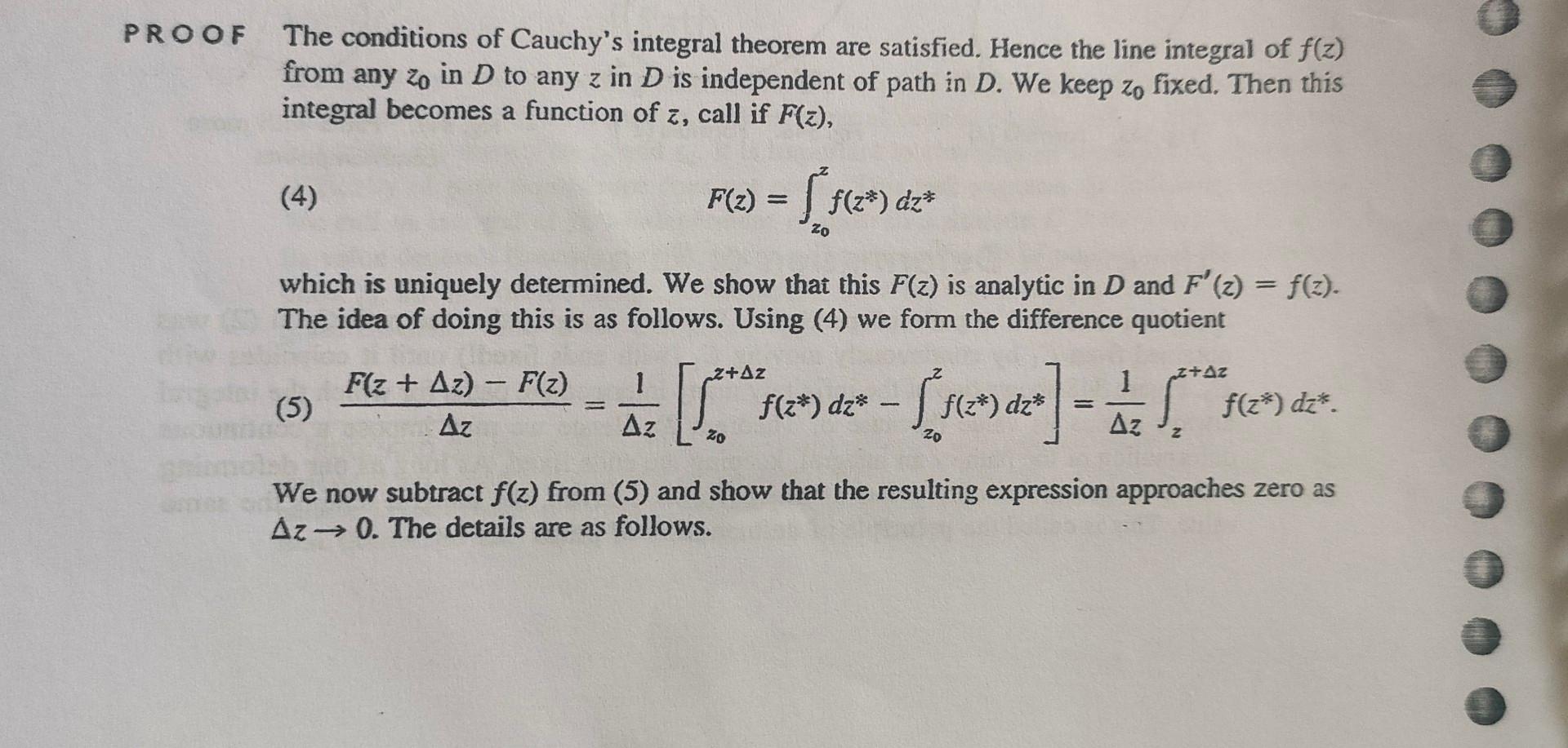 Solved F The conditions of Cauchy's integral theorem are | Chegg.com