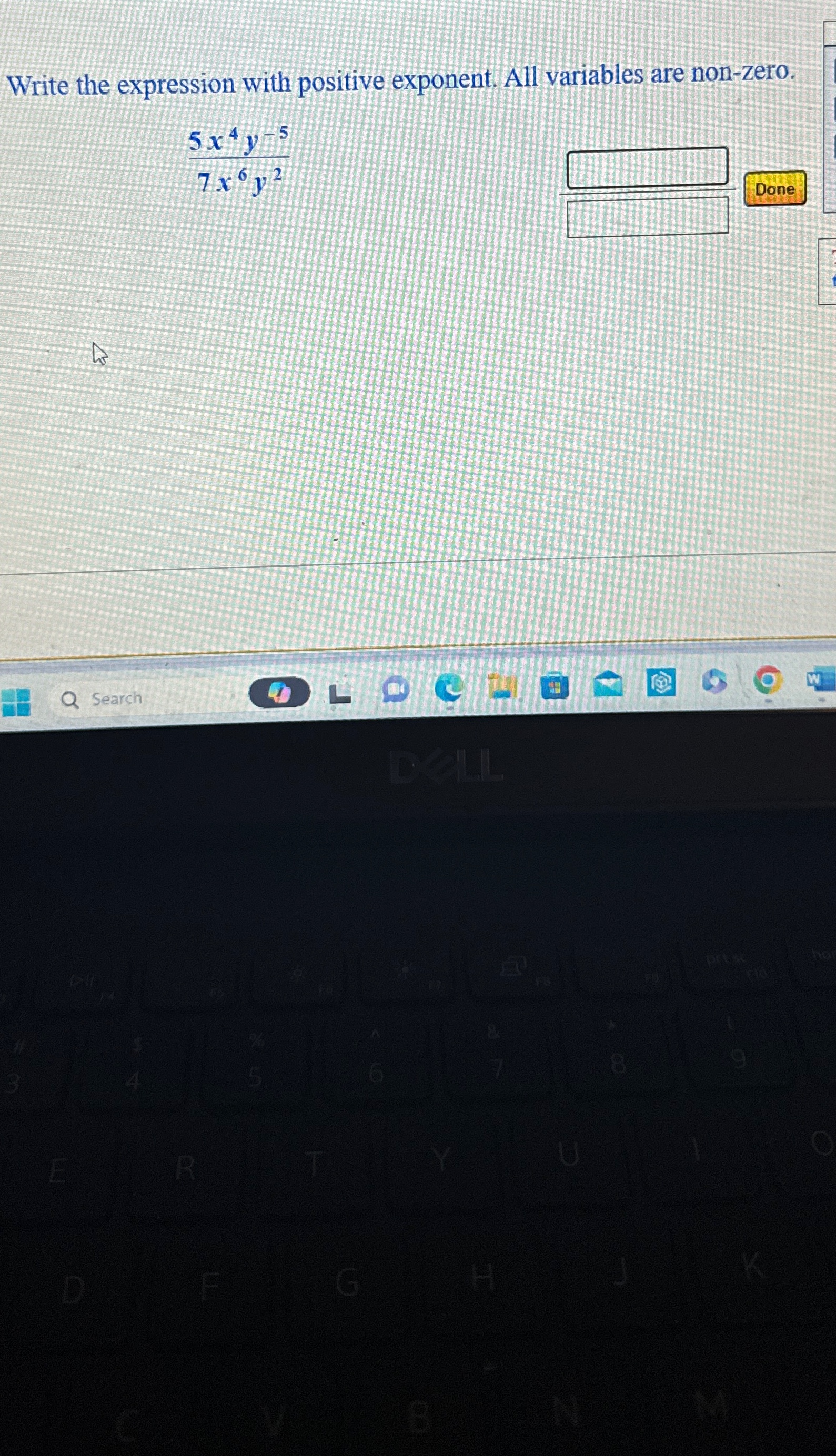 Solved Write the expression with positive exponent. All | Chegg.com