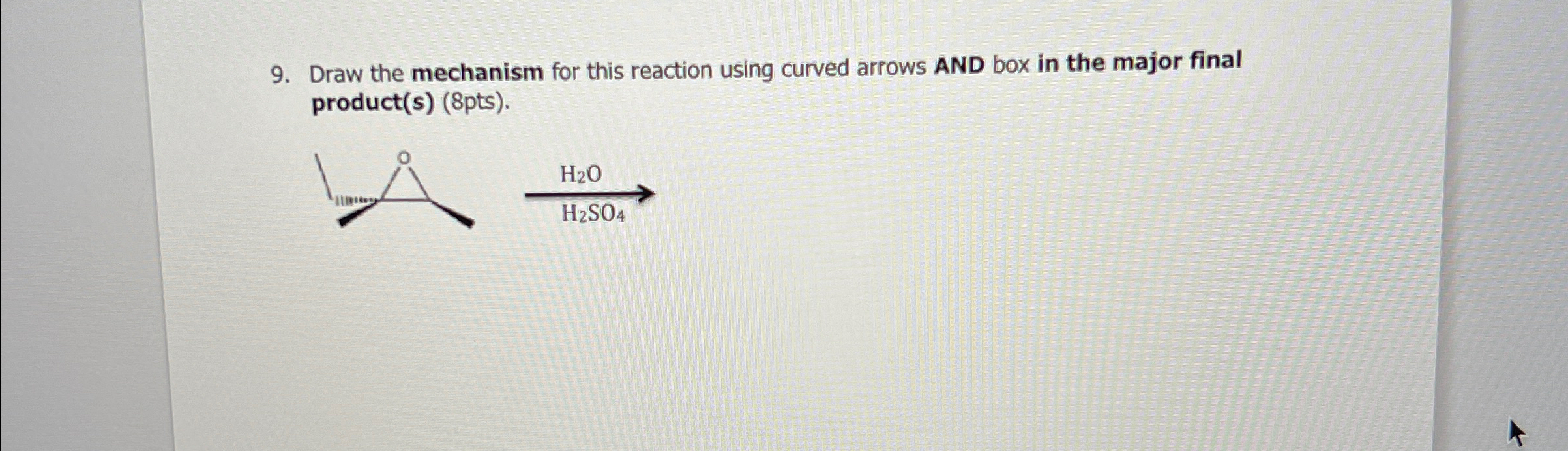 Solved Draw the mechanism for this reaction using curved | Chegg.com