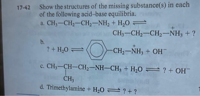 Solved 2 Show the structures of the missing substance(s) in | Chegg.com