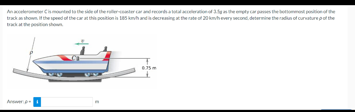 Solved An accelerometer C ﻿is mounted to the side of the | Chegg.com