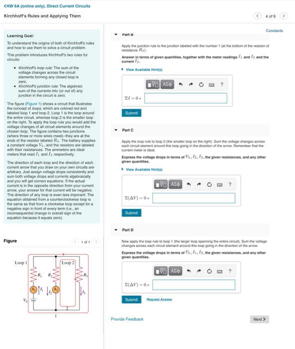 Solved CHW 6A (online only), Direct Current Circuits | Chegg.com