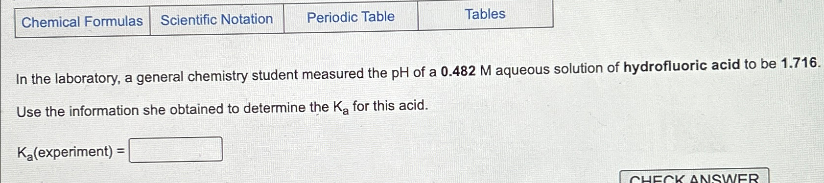 Solved \table[[Chemical Formulas,Scientific | Chegg.com