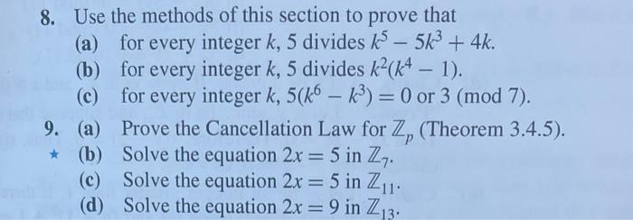 Solved 8. Use the methods of this section to prove that (a) | Chegg.com