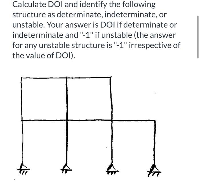 Solved Calculate DOI and identify the following structure as | Chegg.com
