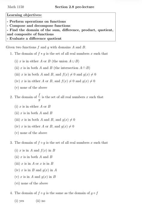 Solved Learning objectives: - Perform operations on | Chegg.com