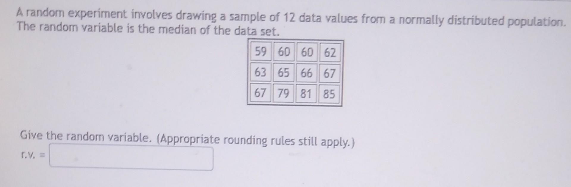 Solved A random experiment involves drawing a sample of 12 | Chegg.com