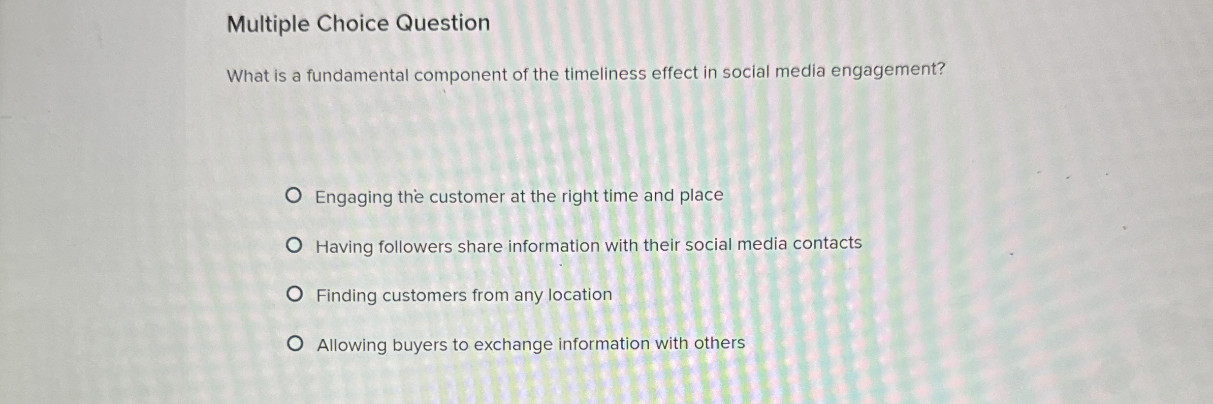 Solved Multiple Choice QuestionWhat is a fundamental | Chegg.com