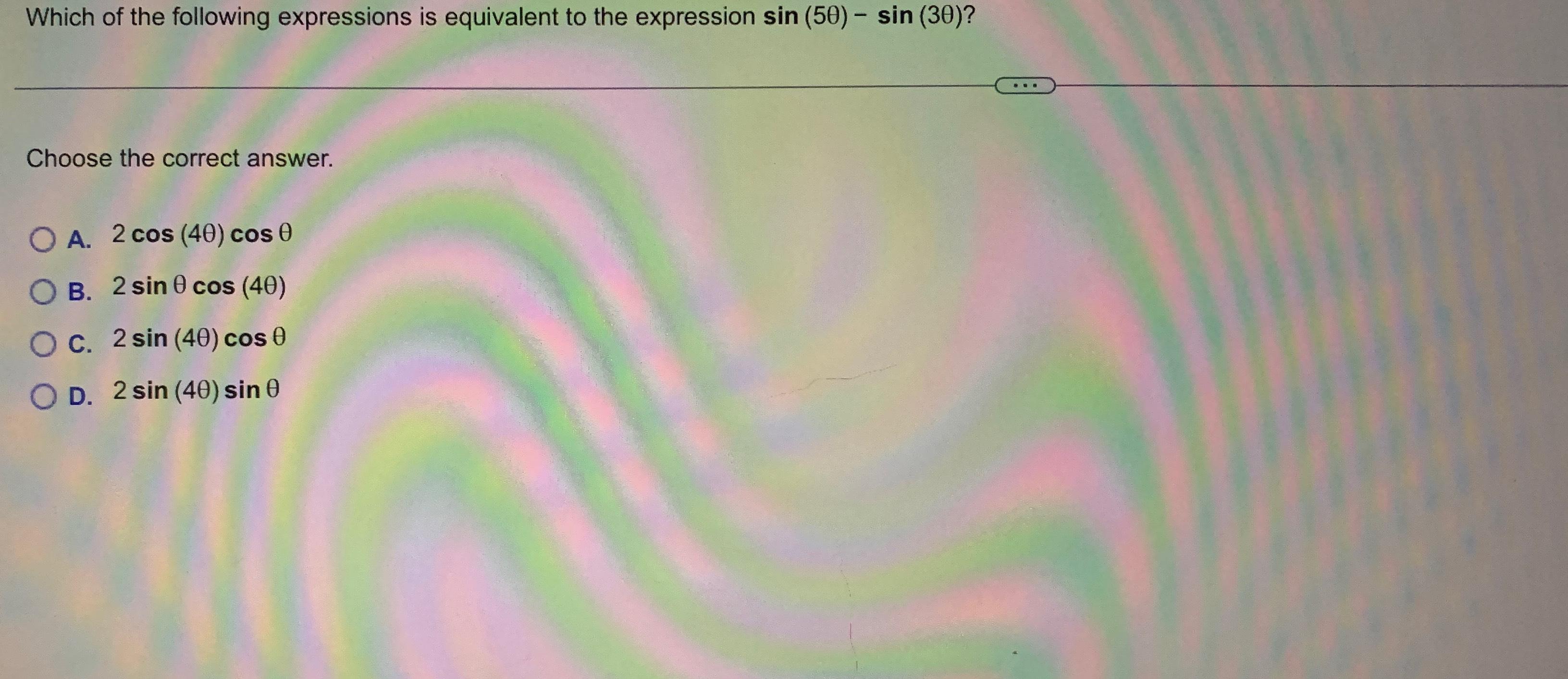 Solved Which of the following expressions is equivalent to | Chegg.com