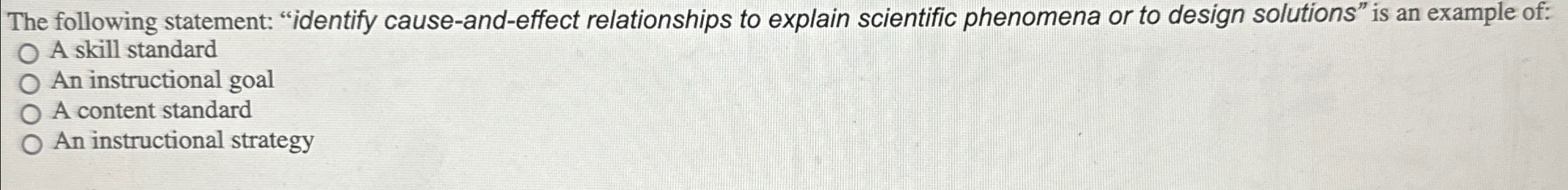 Solved The following statement: "identify cause-and-effect | Chegg.com