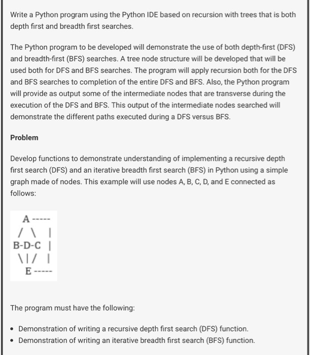 Solved Write a Python program using the Python IDE based on | Chegg.com