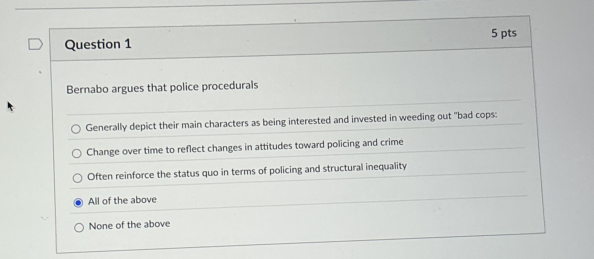 Solved A monolithic representation Question 15 ﻿ptsBernabo | Chegg.com