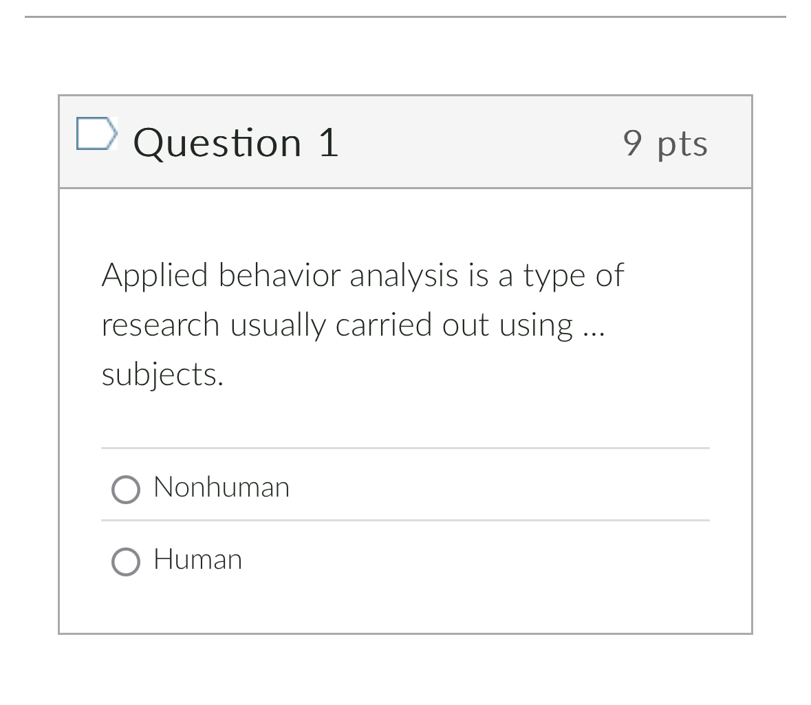 Solved Question 19 ﻿ptsApplied behavior analysis is a type | Chegg.com
