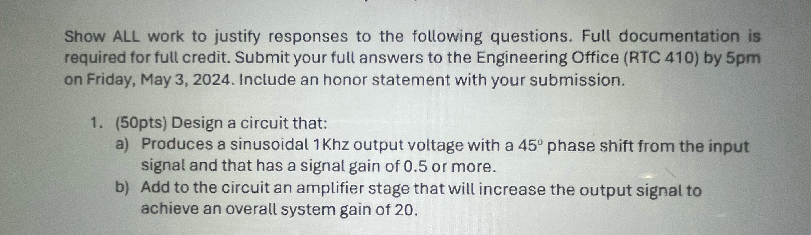 Solved Show ALL work to justify responses to the following | Chegg.com