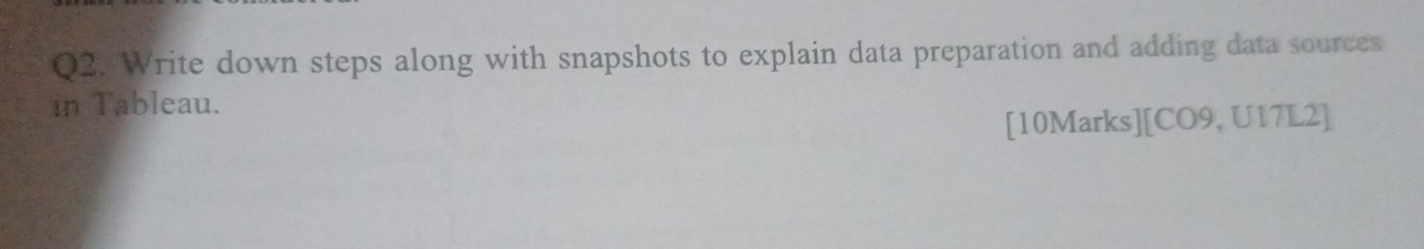 Solved Write down steps along with snapshots to explain data | Chegg.com