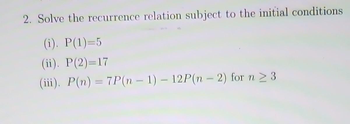 Solved This Is A Question Of Recursion And Analysis Of 3057