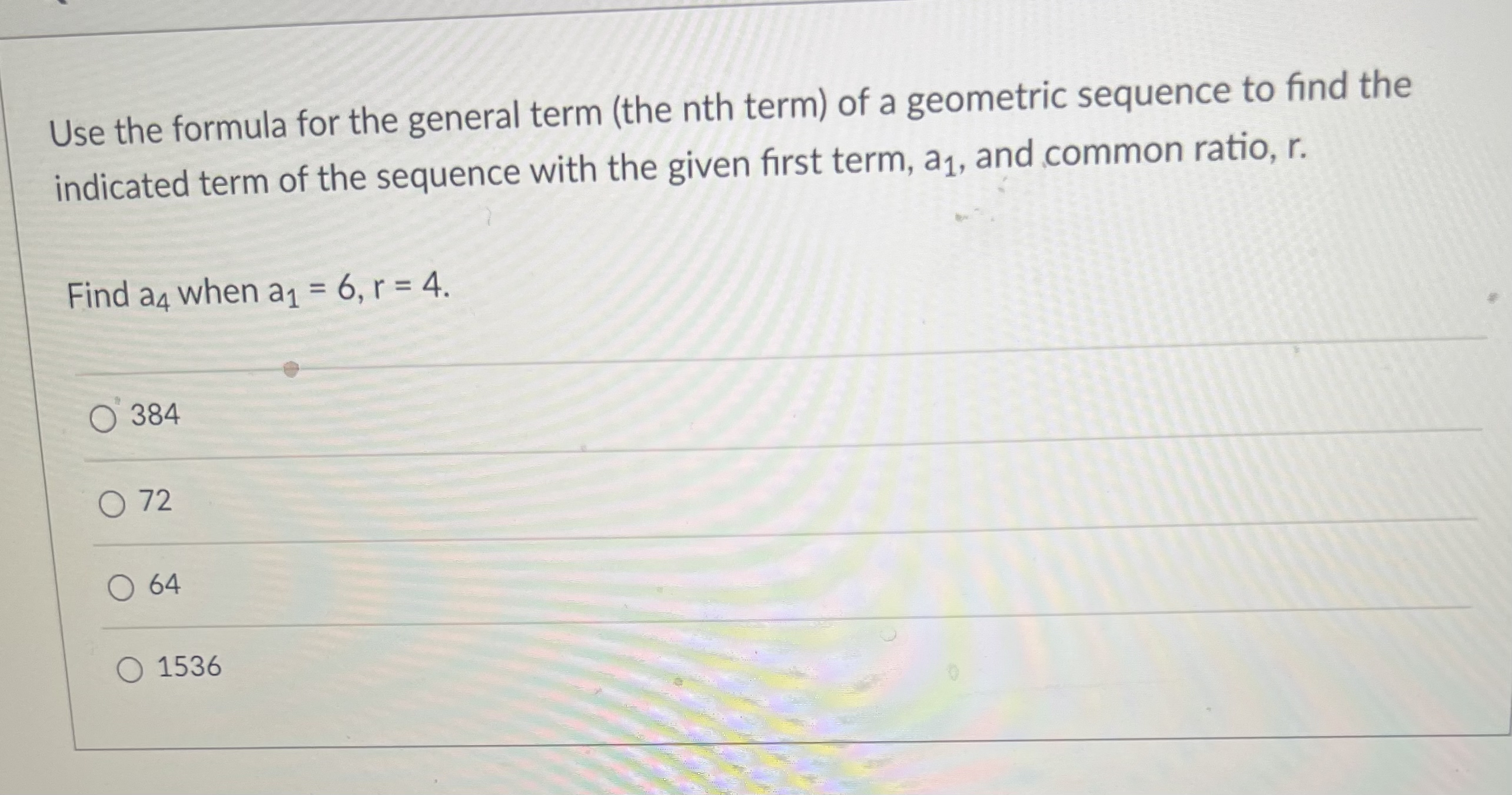 Solved Use the formula for the general term (the nth term) | Chegg.com