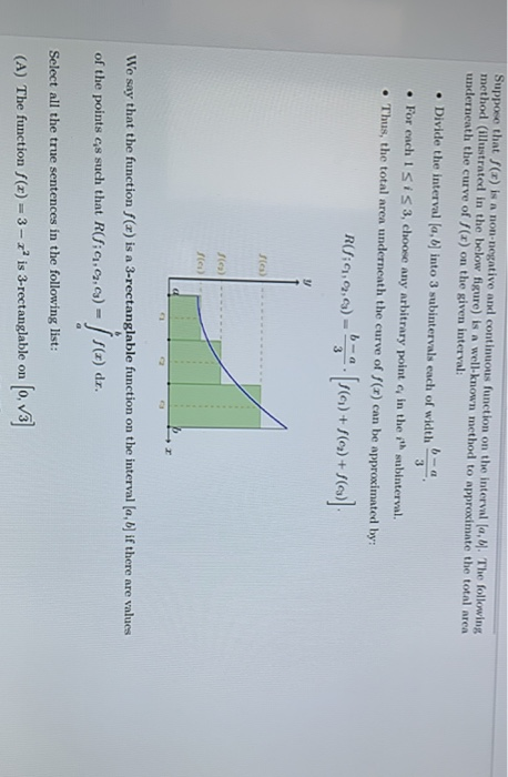 Solved Suppose that ) is a non-negative and continuous | Chegg.com