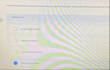 Solved In determining whether transactions have been | Chegg.com