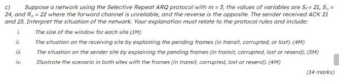 Solved Suppose a network using the Selective Repeat ARQ | Chegg.com