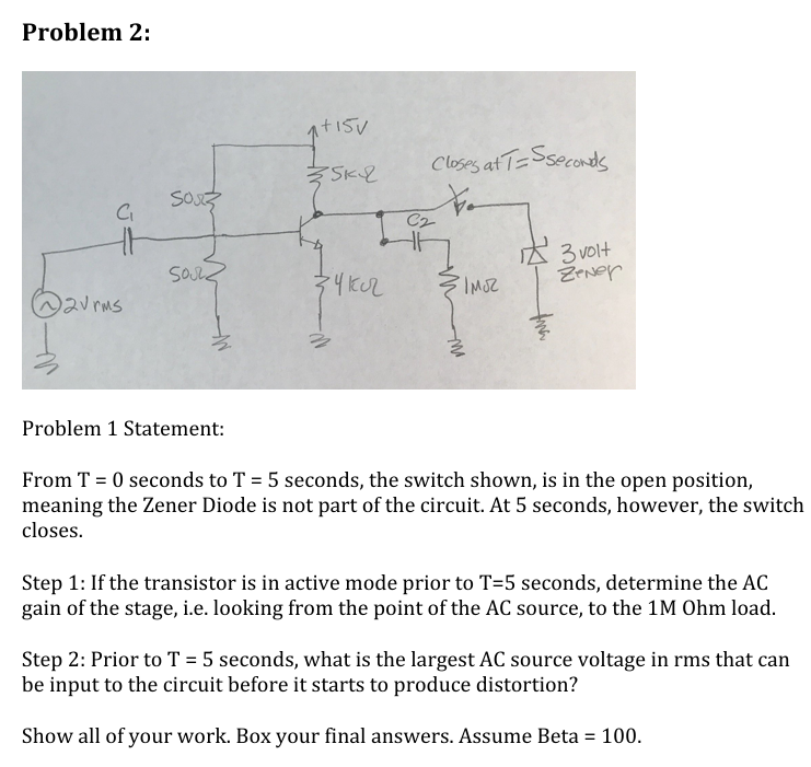 Solved Problem 1 ﻿Statement: From \( \mathrm{T}=0 \) | Chegg.com