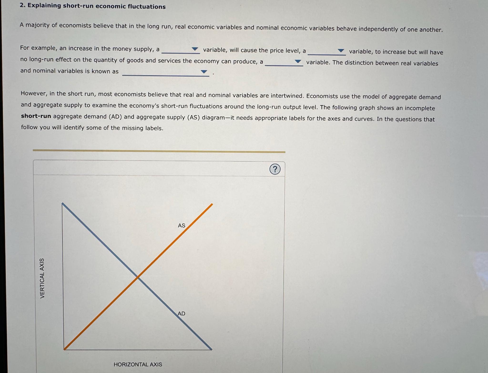 Solved Explaining short-run economic fluctuationsA majority | Chegg.com