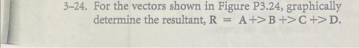 Solved 3-24. For the vectors shown in Figure P3.24, | Chegg.com