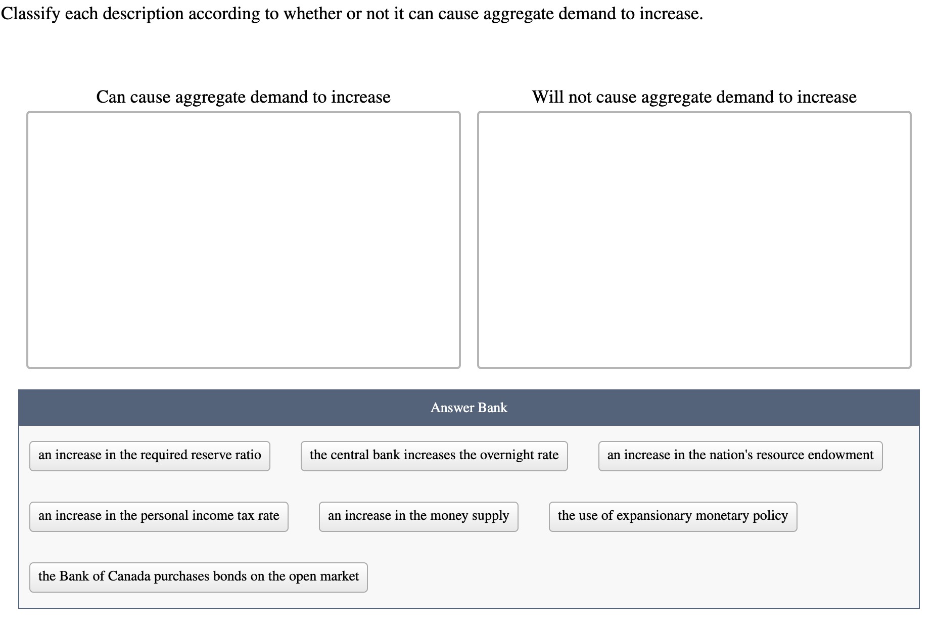 Solved Classify each description according to whether or not | Chegg.com