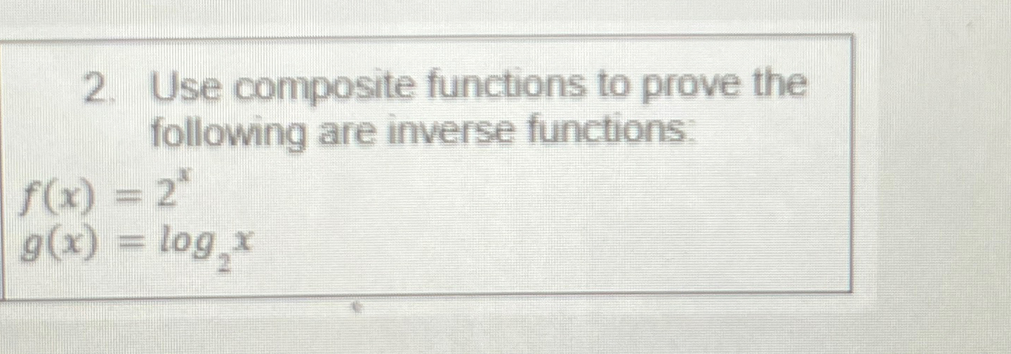 Solved Use composite functions to prove the following are | Chegg.com
