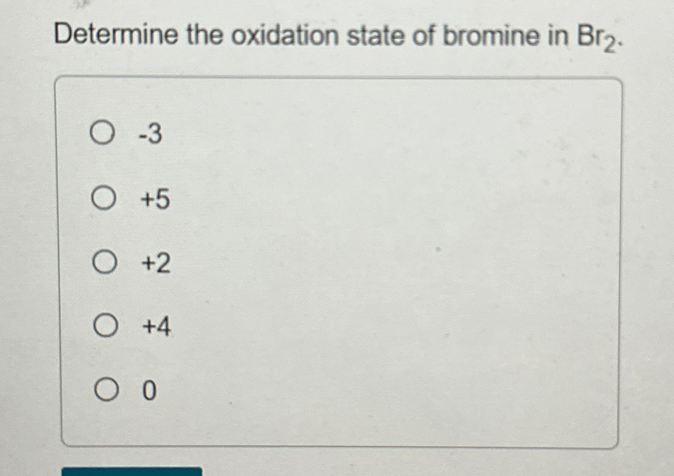 Solved Determine the oxidation state of bromine in | Chegg.com