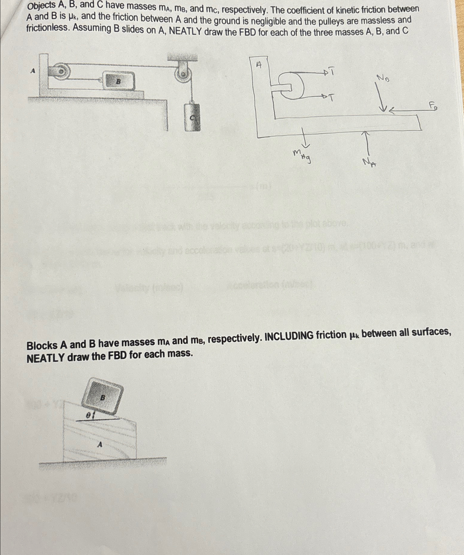 Solved Objects A,B, ﻿and C ﻿have masses mA,mB, ﻿and mC, | Chegg.com
