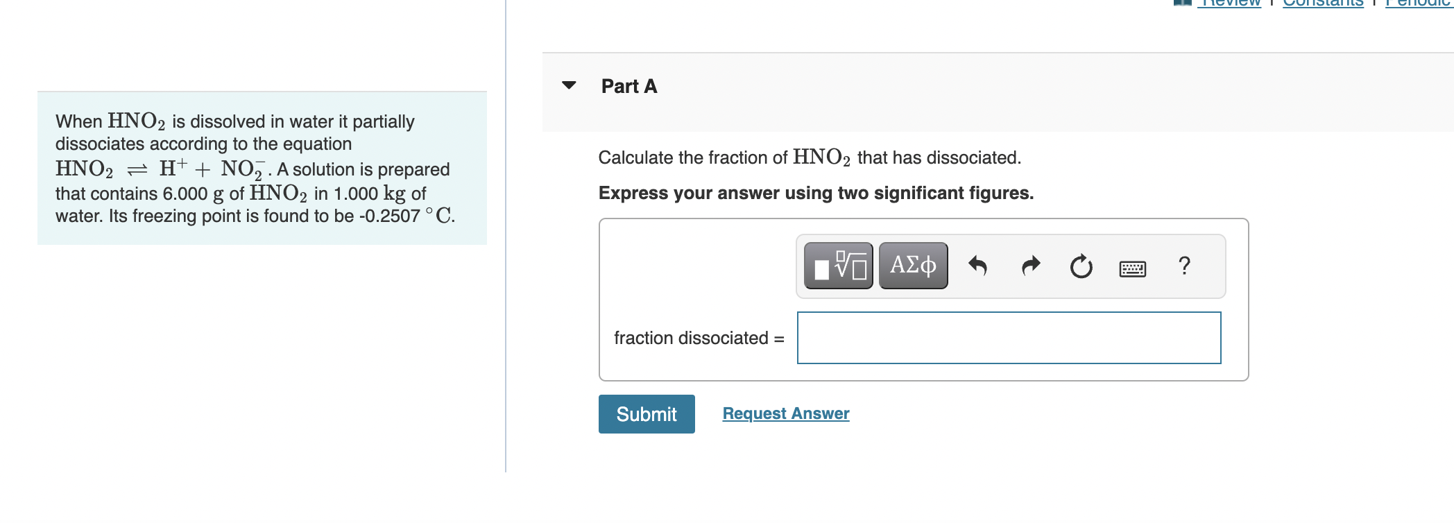 Solved MISSED THIS? Watch KCV: Colligative Properties;Read | Chegg.com