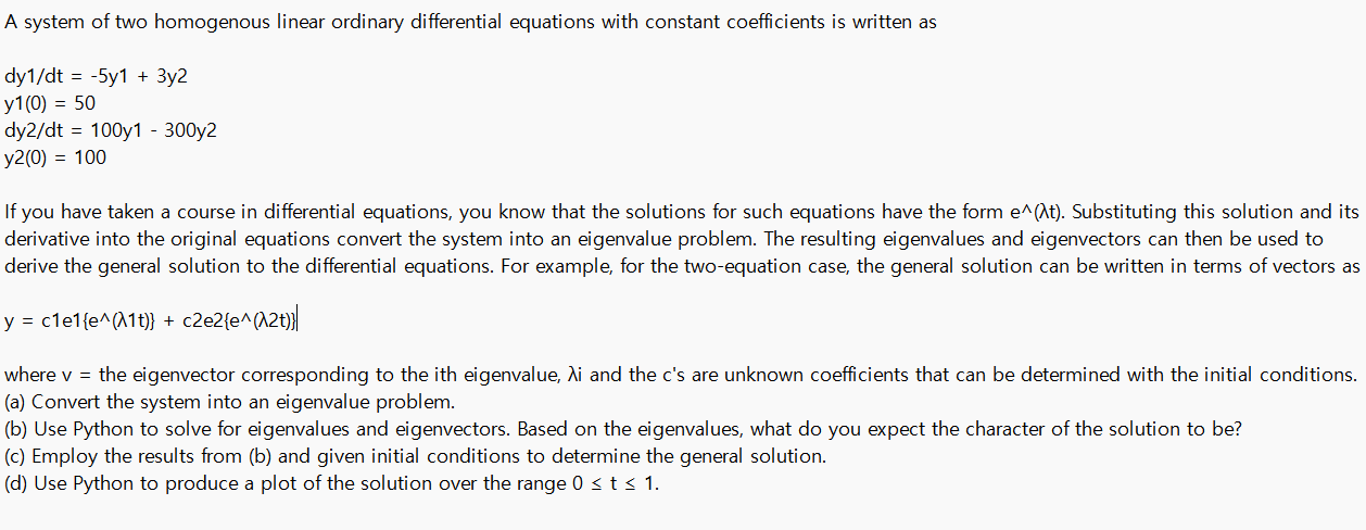 Solved use python and show the codes on (b) (d)show solving | Chegg.com
